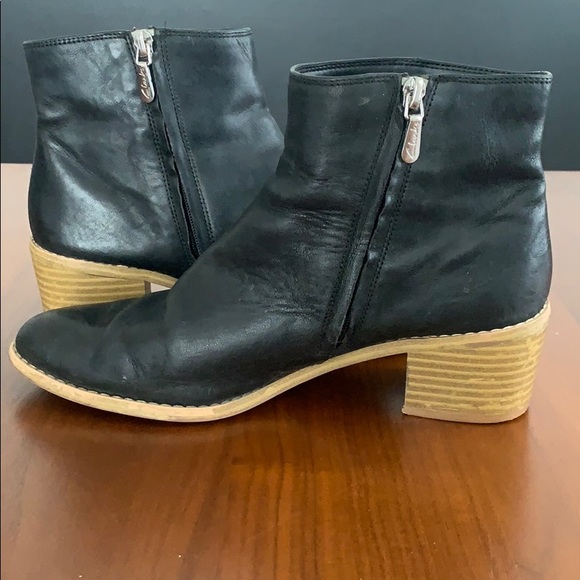 Clarks | Shoes | Clarks Breccan Myth Black Leather Ankle Boots 7 | Poshmark